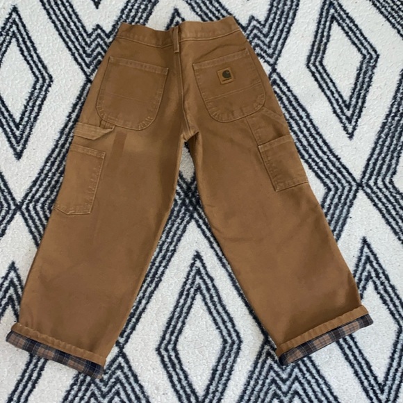 Carhartt | Bottoms | Carhartt Loose Fit Canvas Flannellined Utility ...